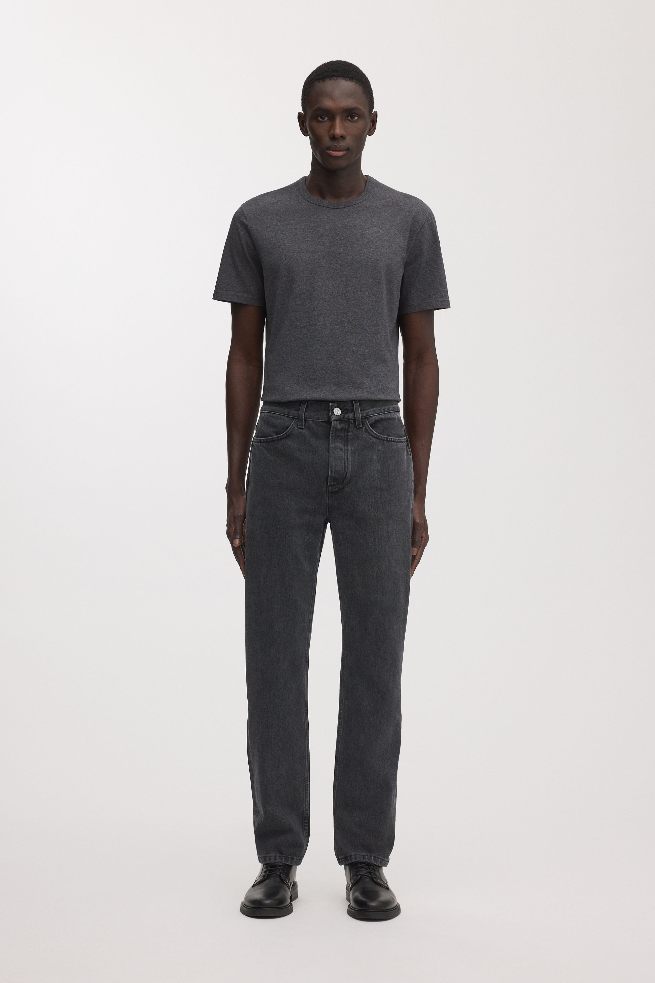 Grey Washed Regular Jeans | Organic Cotton Denim | Asket