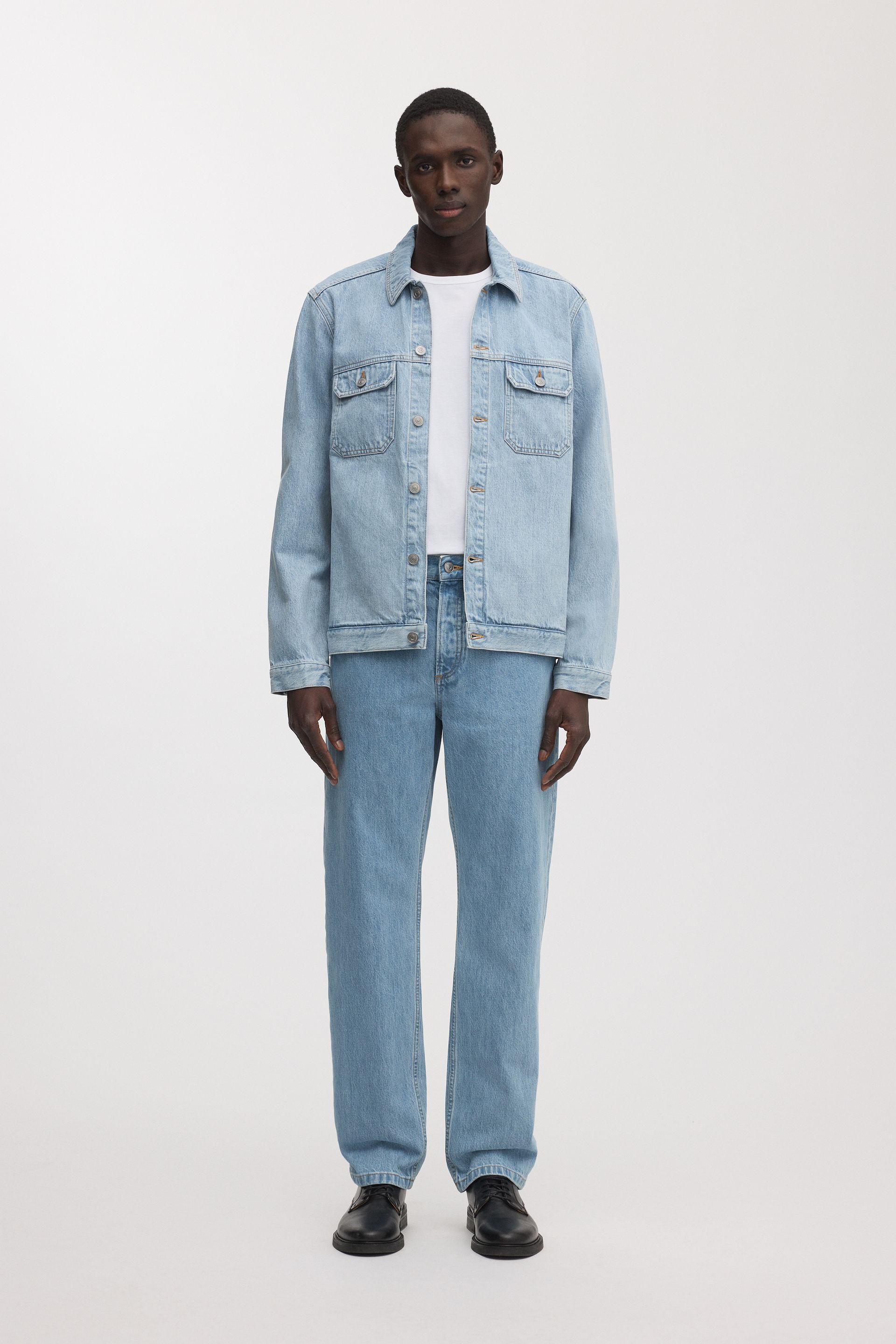 Stone Bleach Washed Denim Jacket | 13oz Organic Cotton | Asket