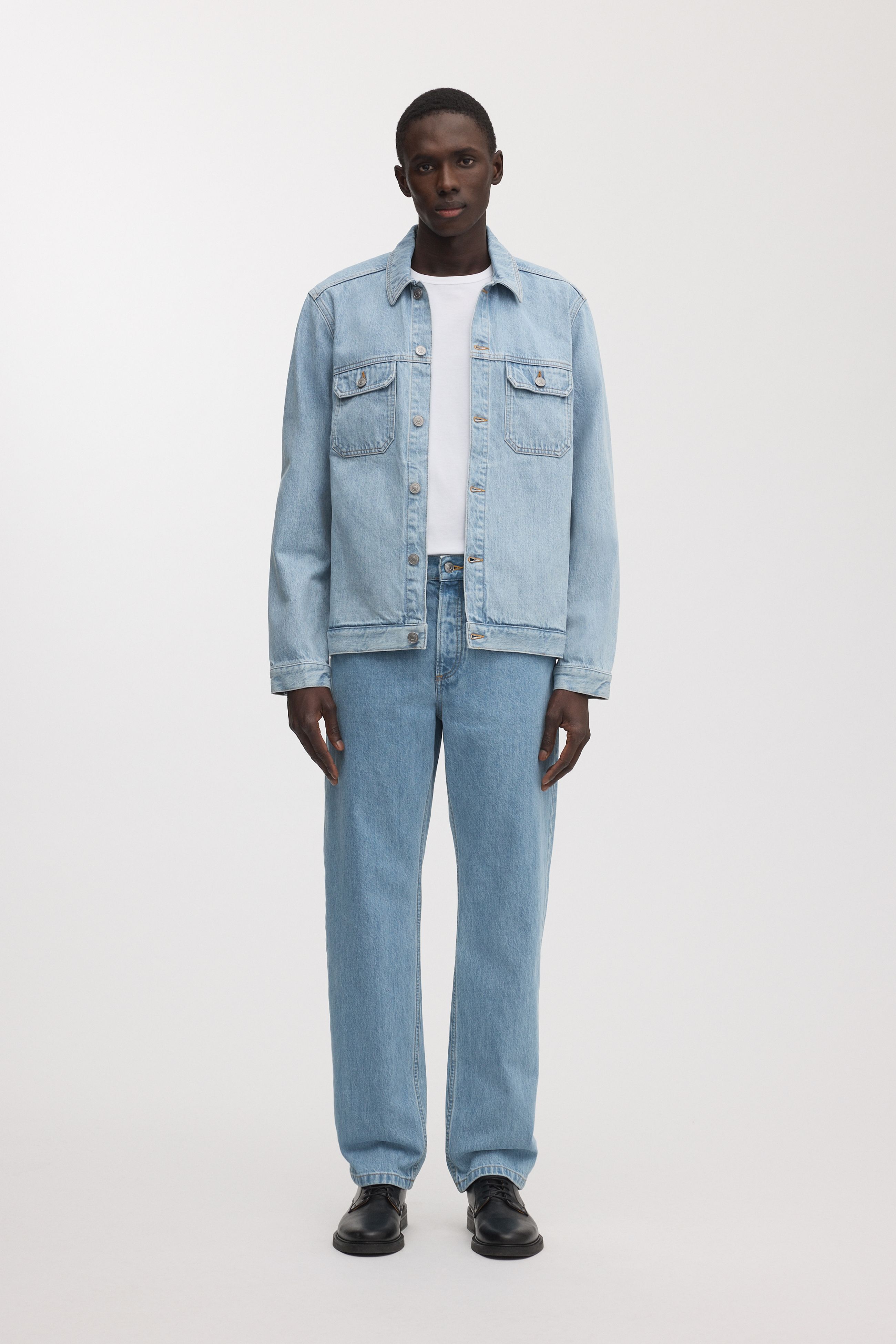 Stone Bleach Washed Denim Jacket | 13oz Organic Cotton | Asket
