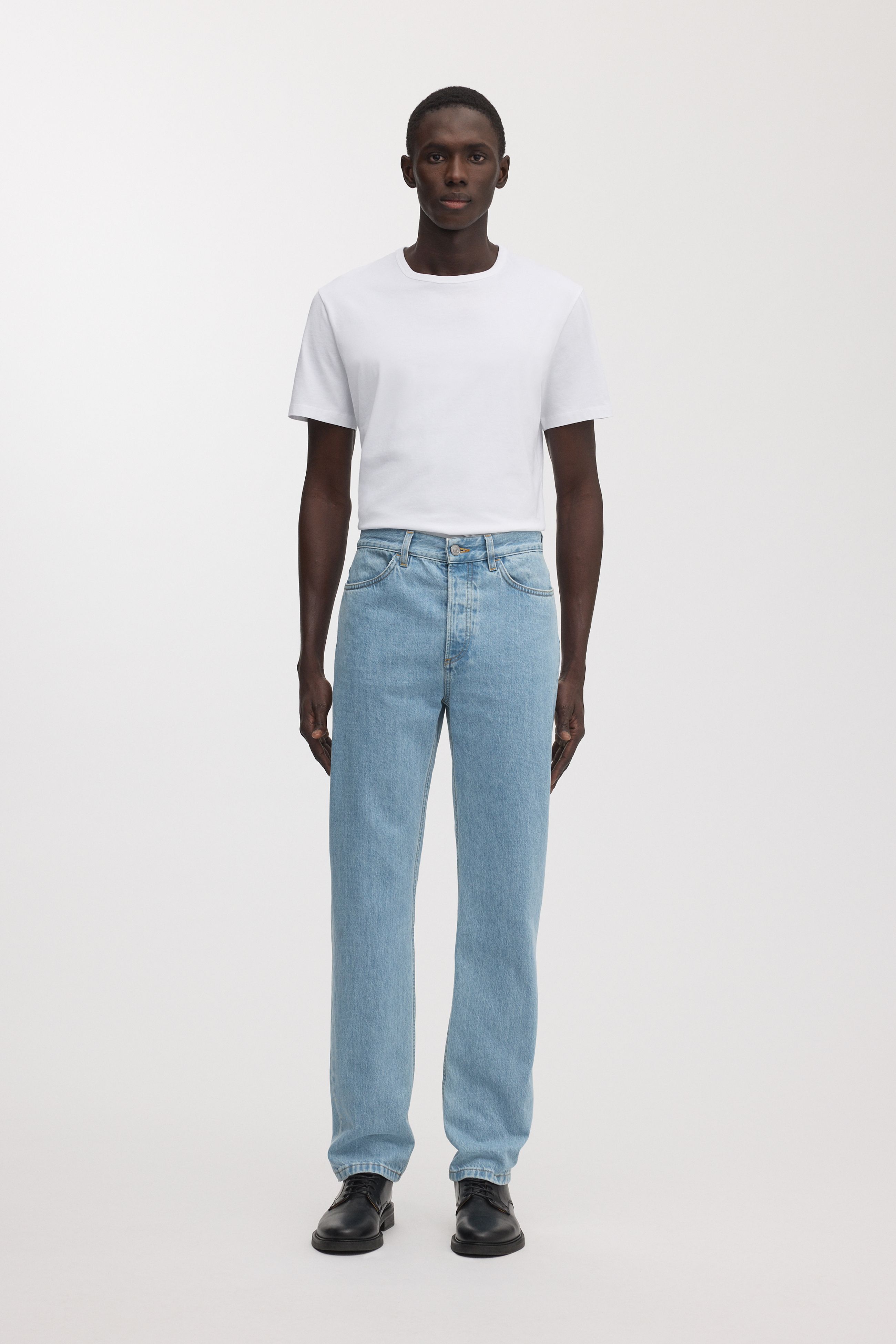 Light Blue Washed Regular Jeans | Organic Cotton Denim | Asket