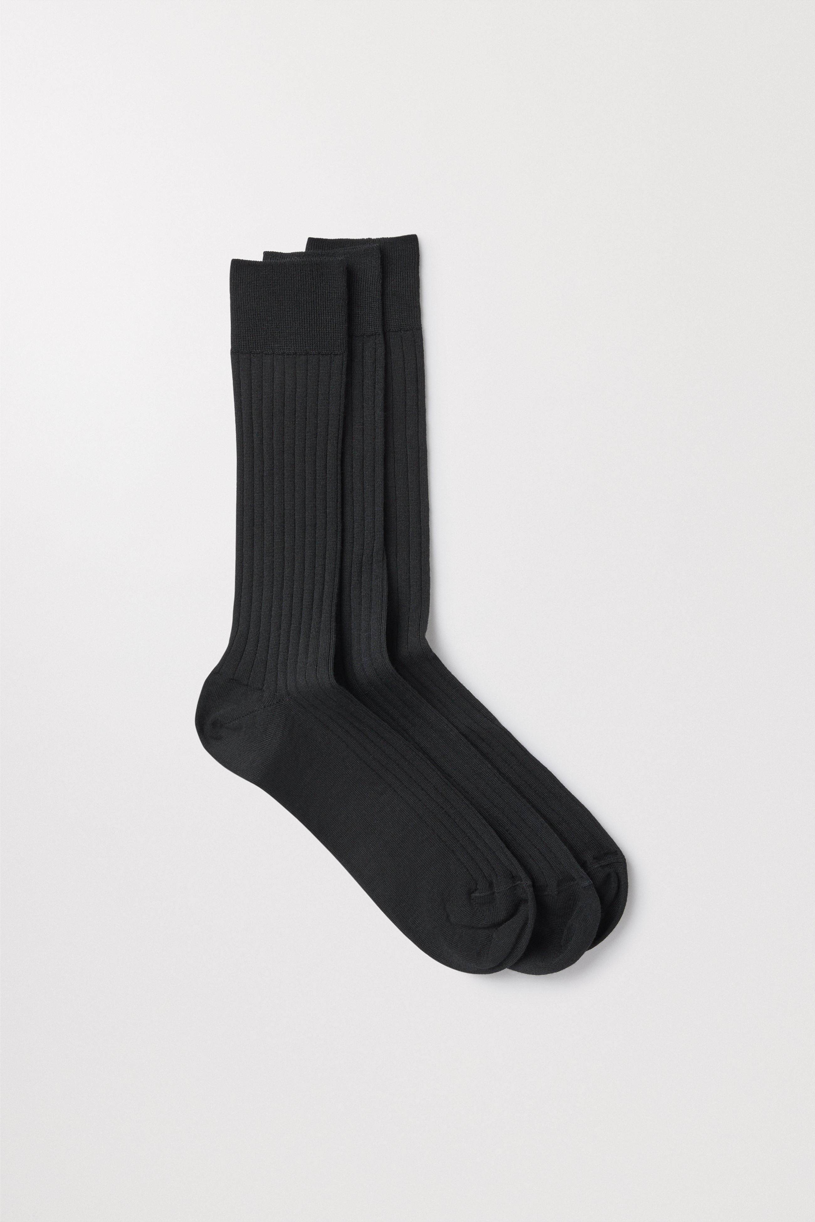 Black Merino Sock 3-Pack | Traceable Merino Wool | Asket