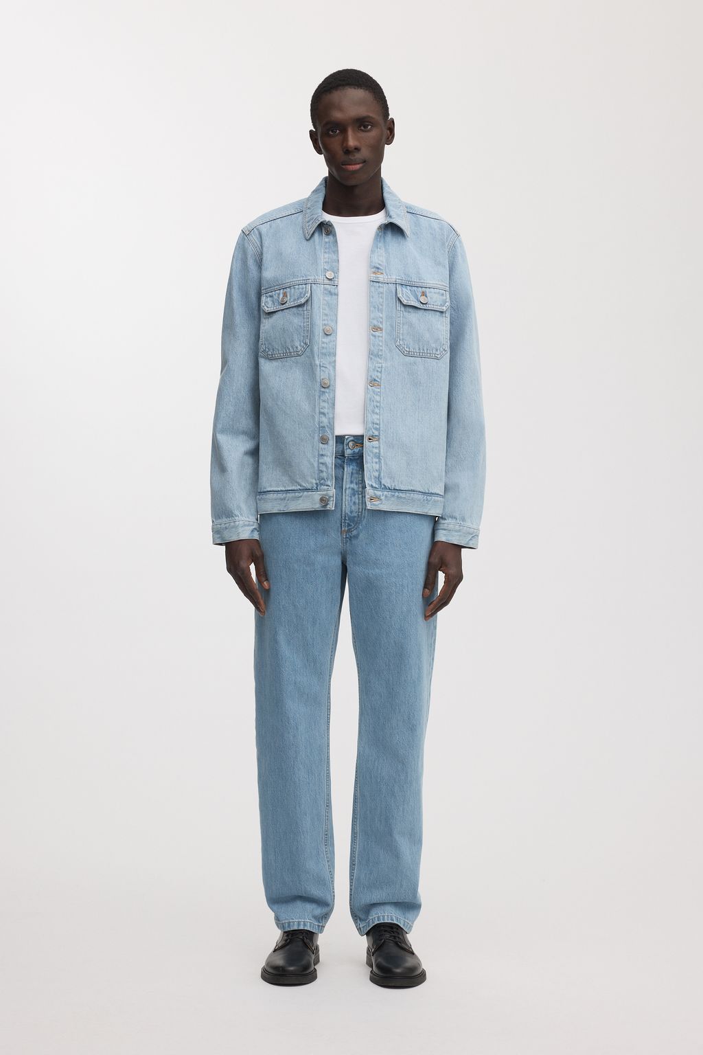 Stone Bleach Washed Denim Jacket | 13oz Organic Cotton | Asket