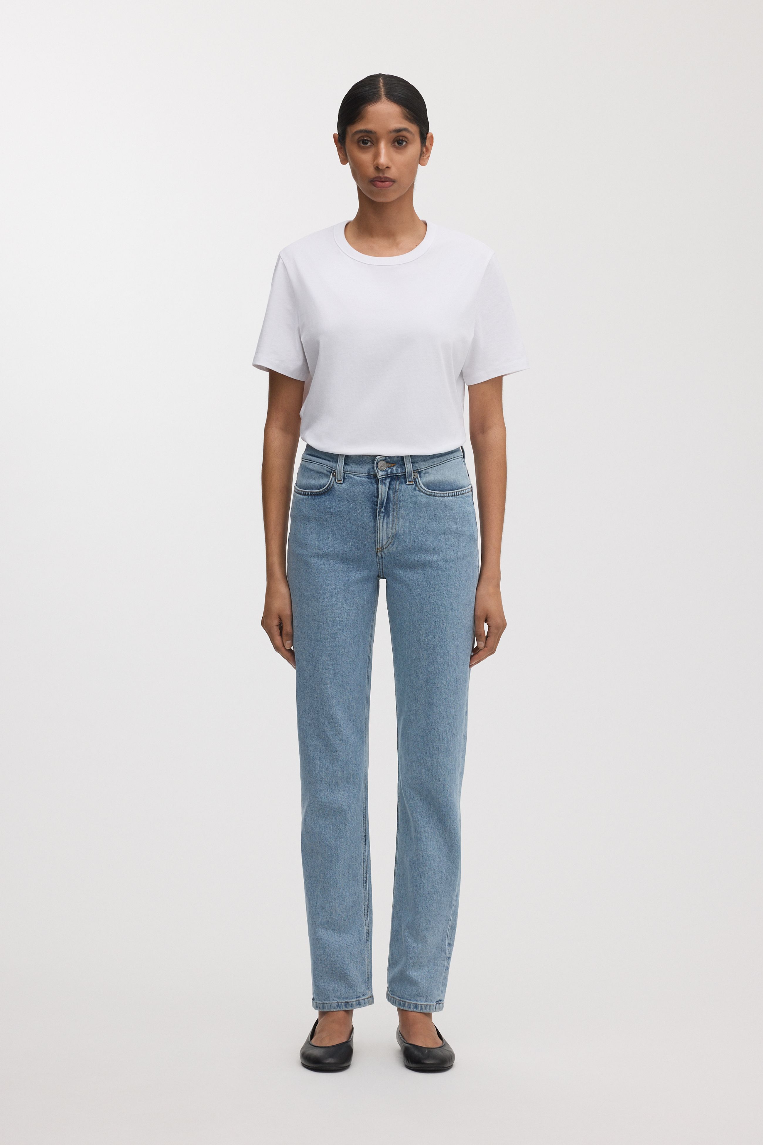 Women's Stone Bleach Standard Jeans | Organic Cotton Denim | Asket